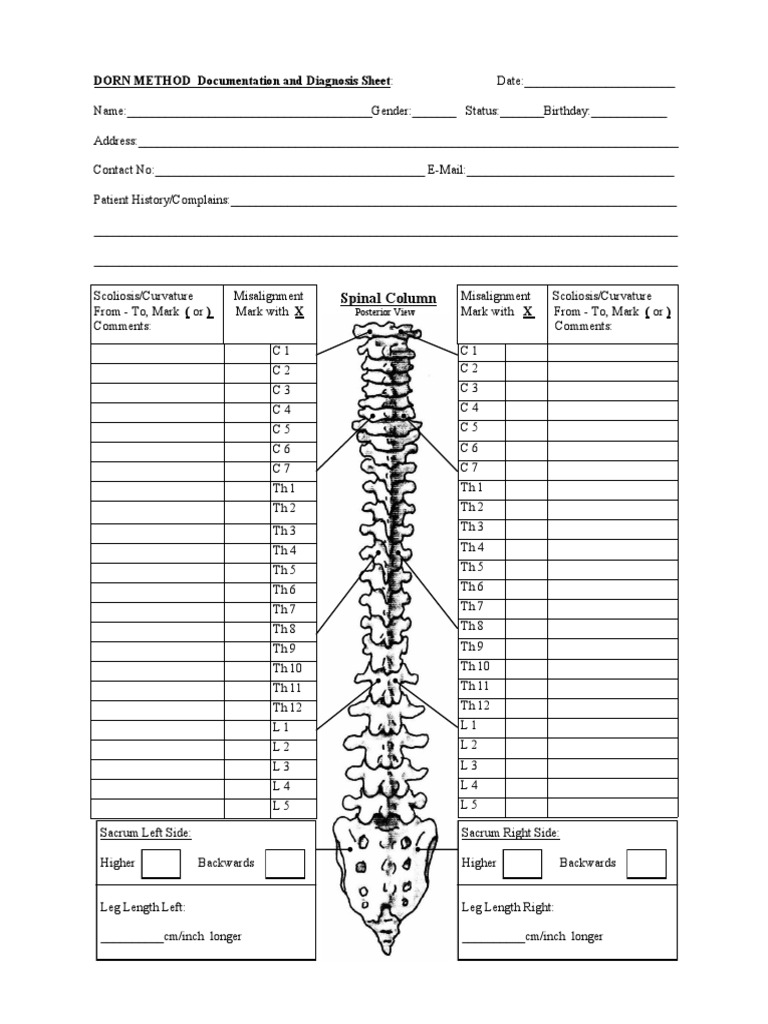 patient diagnosis sheet.pdf | Musculoskeletal System