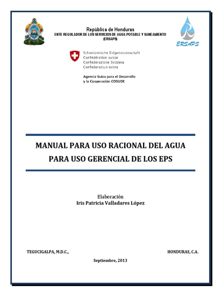 Manual Uso Racional Del Agua | PDF | Saneamiento | Agua