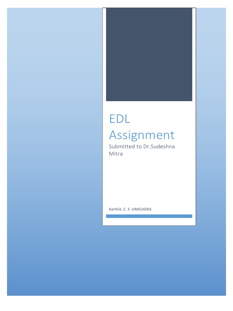 EDL Assignemnt PDF | PDF | Economies | Economy (General)