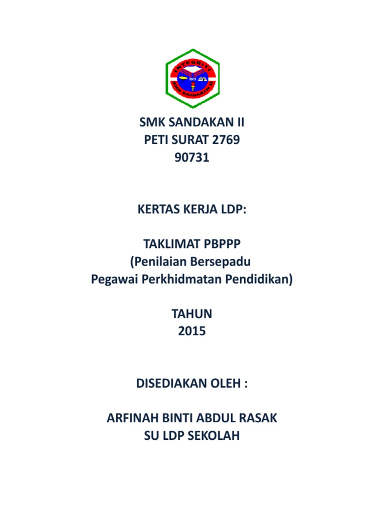 Kertas Kerja Ldp Pbppp Pdf