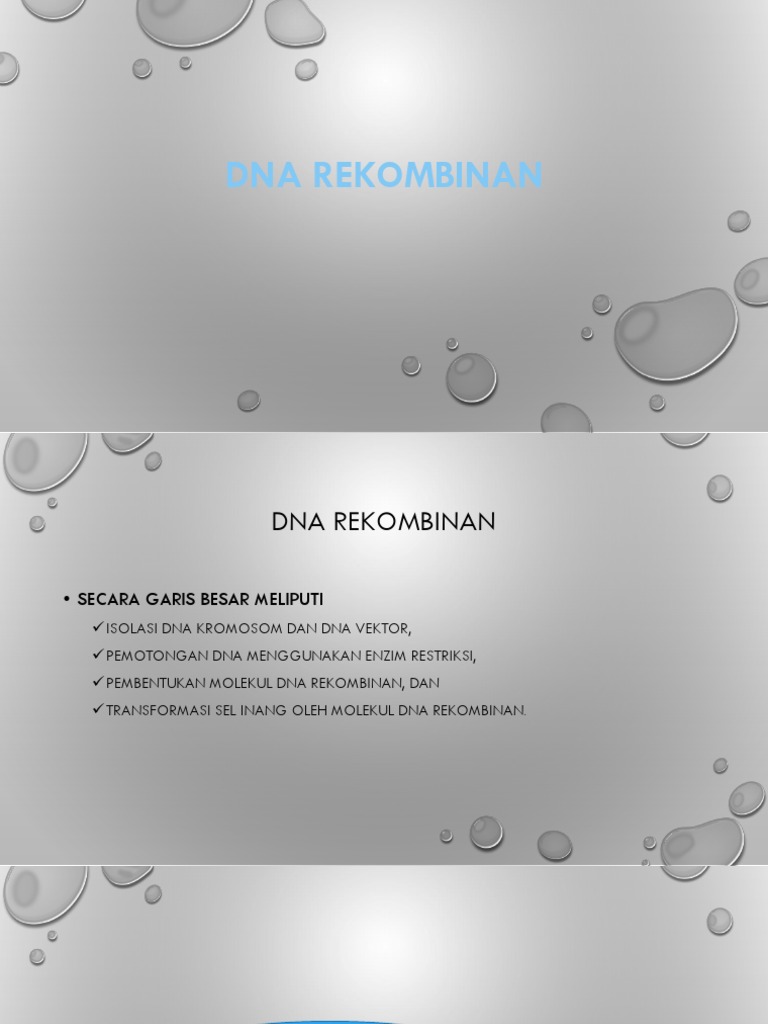 Dna Rekombinan | PDF