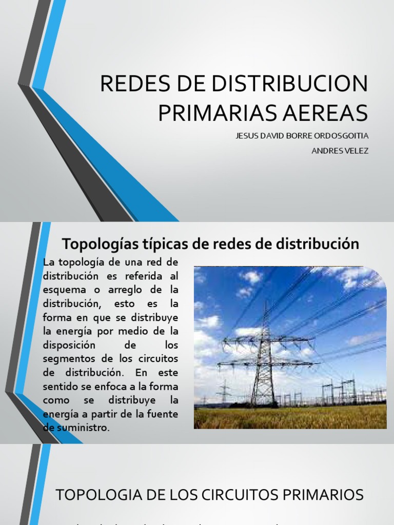 Redes de Distribución Primarias Aéreas | PDF | Distribución de energía ...