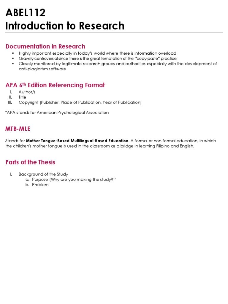 Documentation in Research | PDF