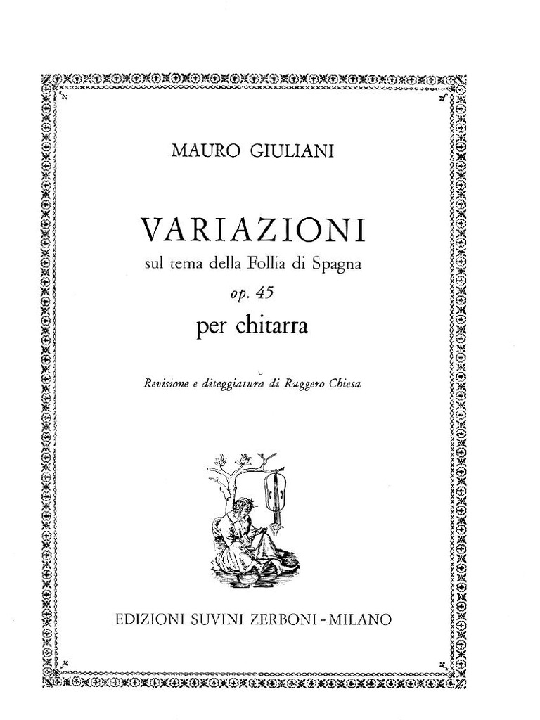 Mauro Giuliani - Folia de España Op.45 PDF | PDF