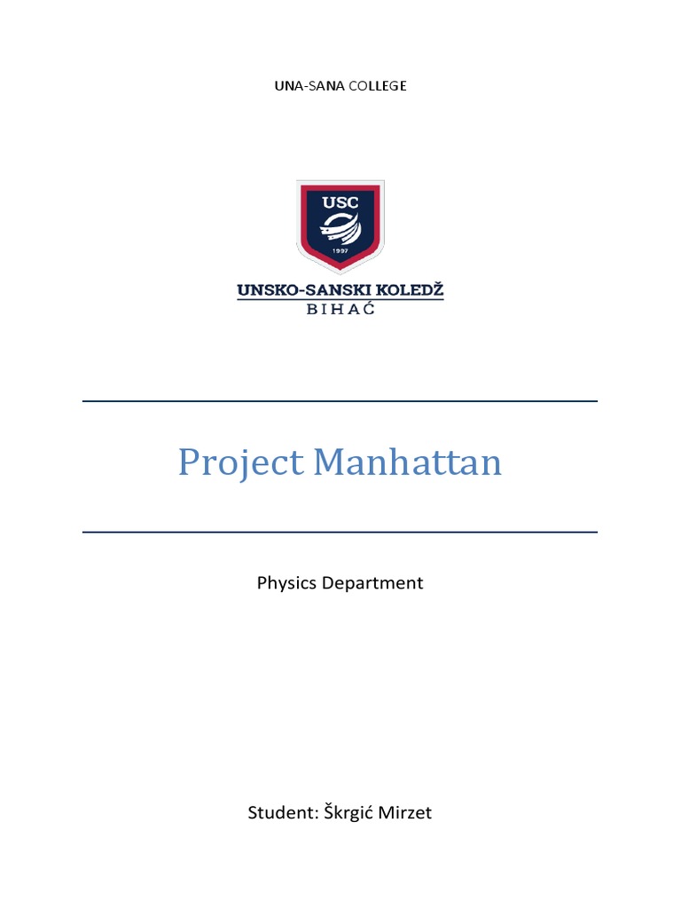 Project Manhattan v2 | PDF | Nuclear Fission | Manhattan Project