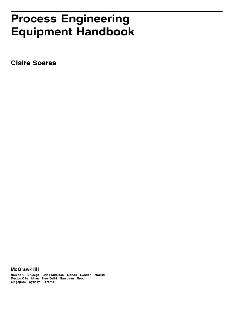 Process Engineering Equipment Handbook (1-20pgn | PDF | Natural Gas | Waste