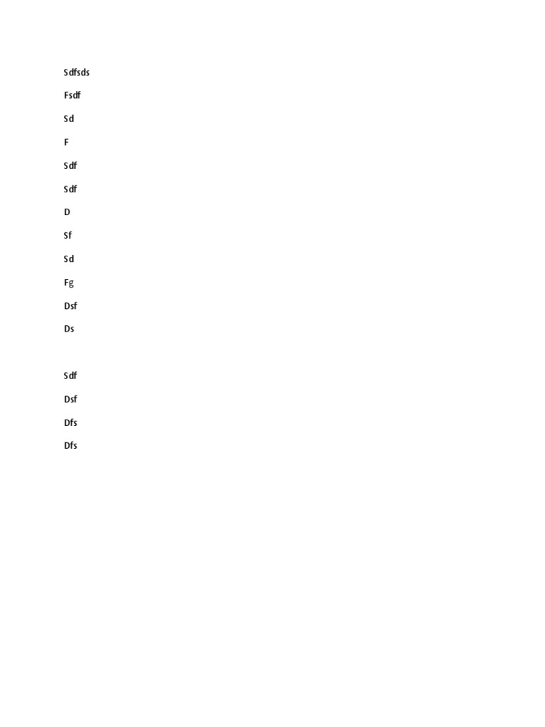 Sdfsds FSDF SD F SDF SDF D SF SD FG DSF Ds | PDF