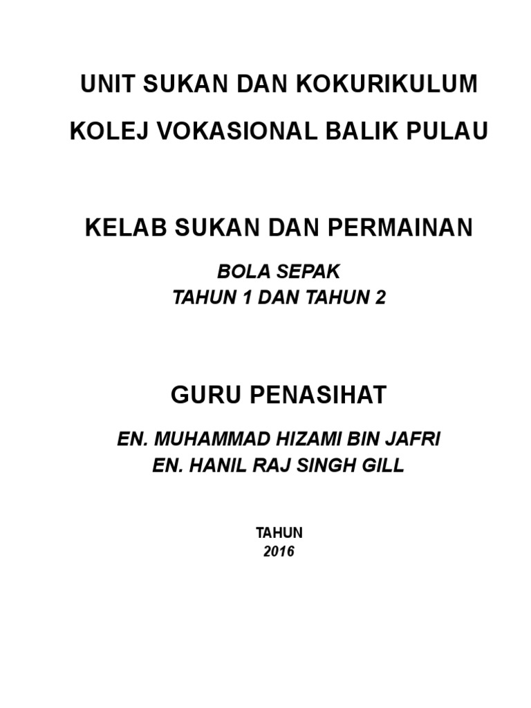 Contoh Susunan File | PDF
