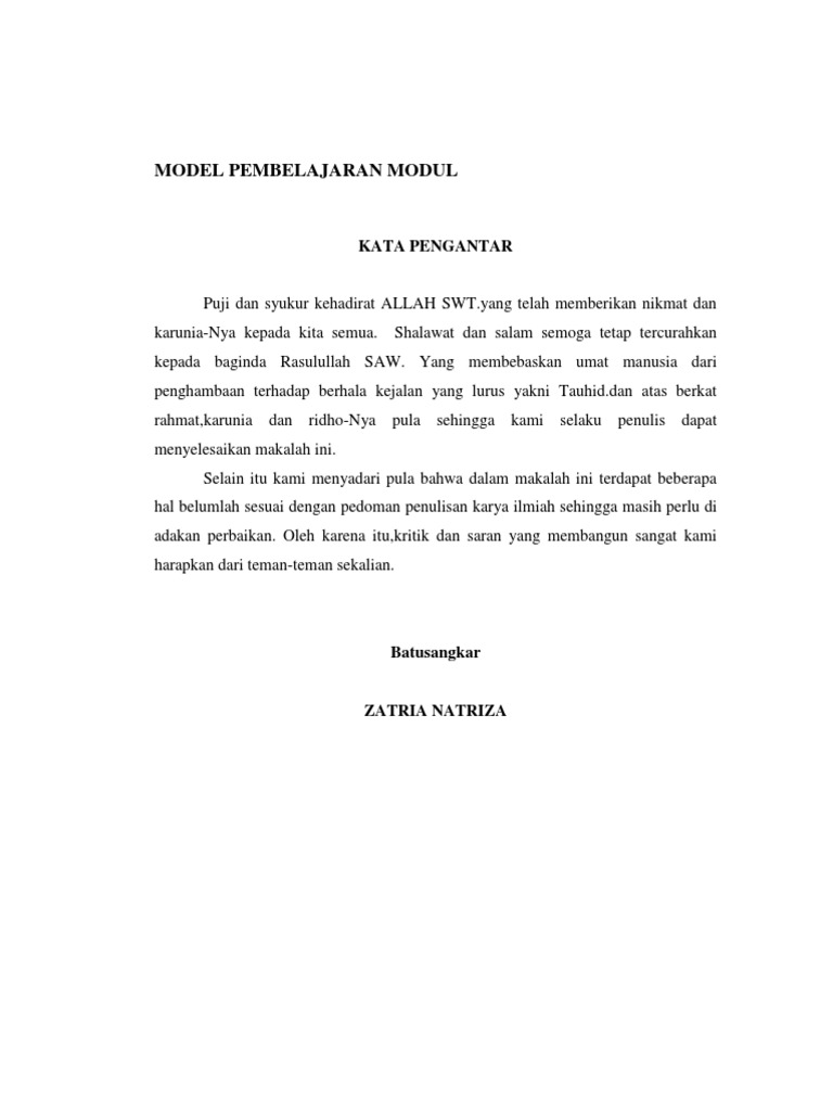 Cara Membuat MODUL | PDF