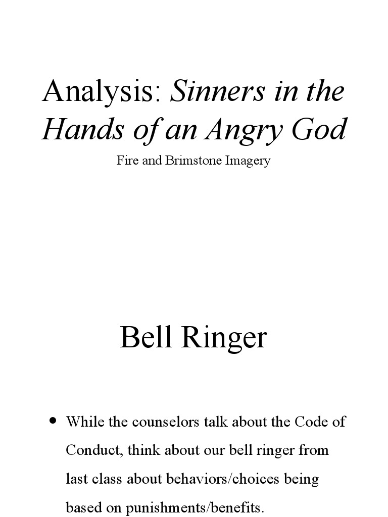 Analyzing Imagery in Edwards' Sermon | PDF