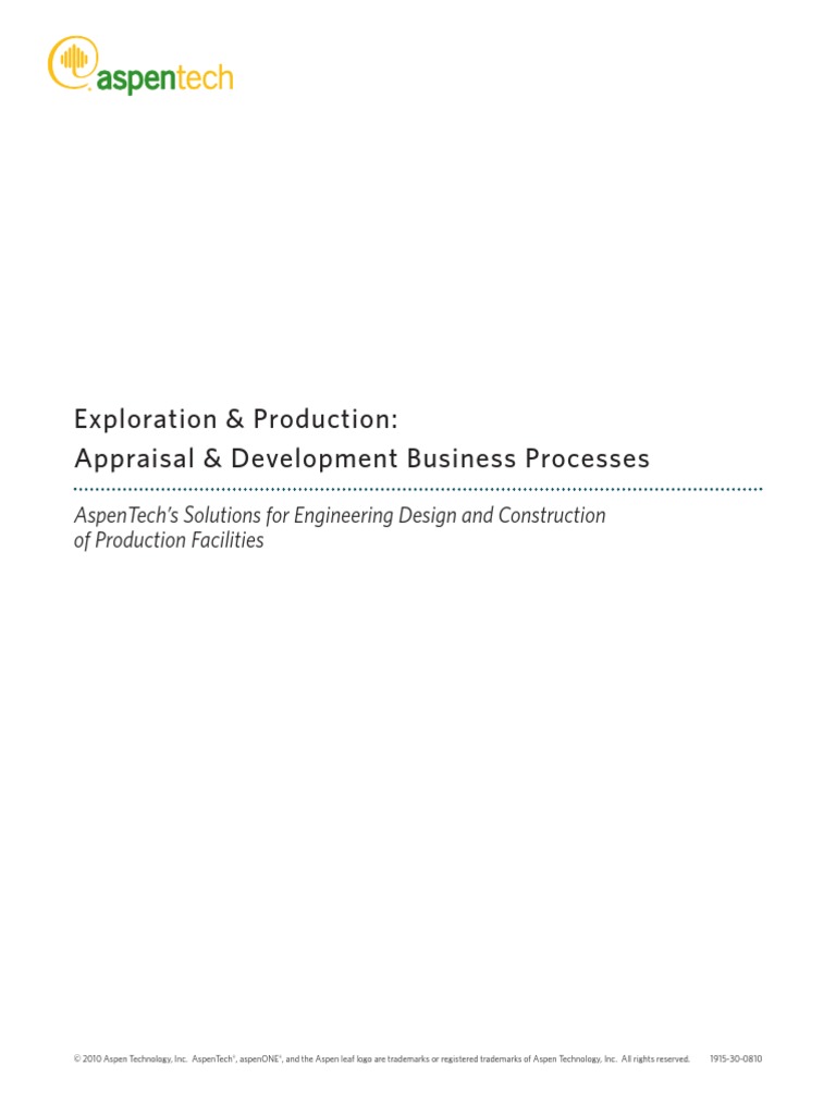 AspenTech's Solutions For Engineering Design and Construction | PDF ...