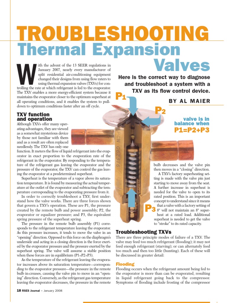 TXV Function 2008FC-21 | PDF | Valve | Refrigeration