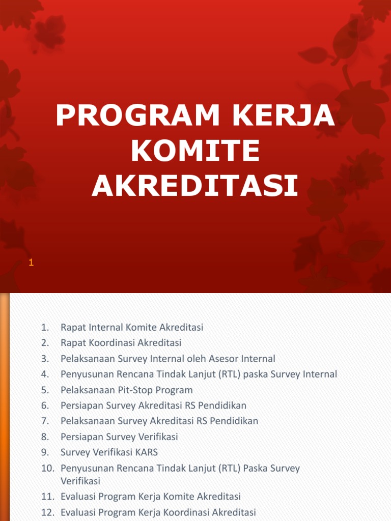 Program Kerja Komite | PDF