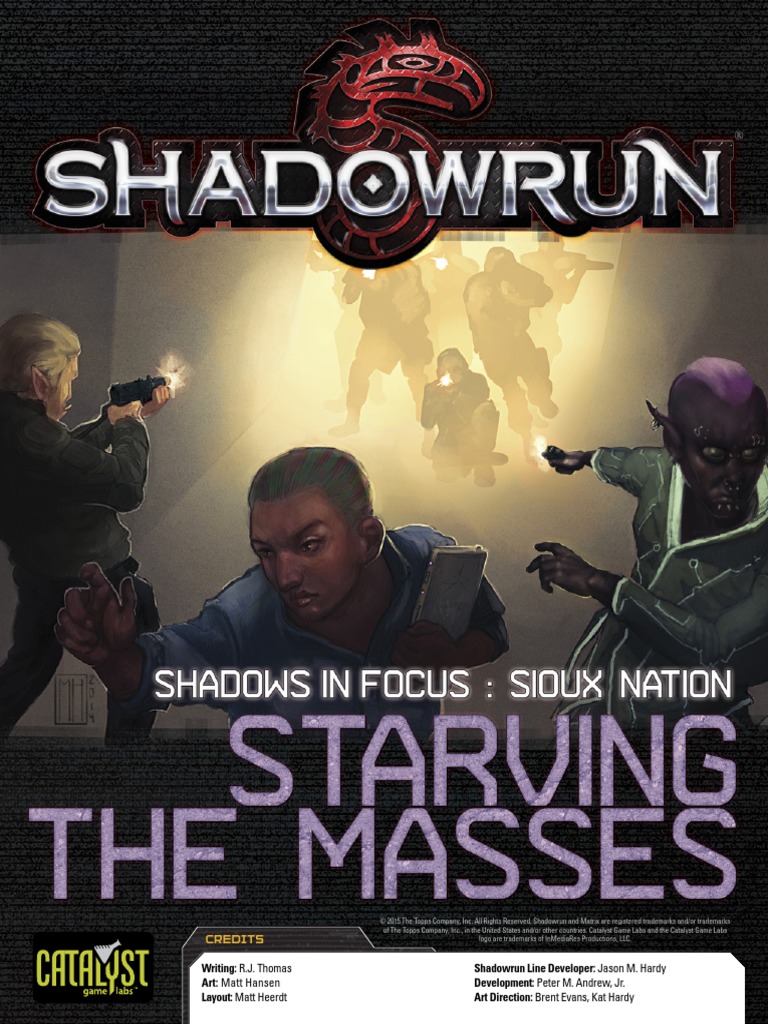 Shadowrun 5E Shadows in Focus - Sioux Nation Starving The Masses PDF | PDF