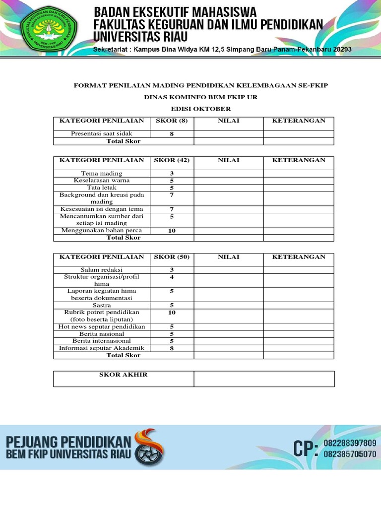 Format Penilaian Mading | PDF | Seni