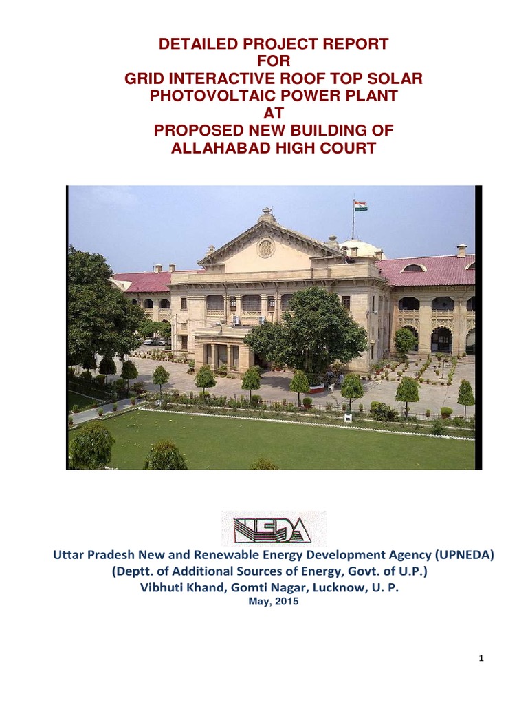 UPNEDA Proposal High Court Allahabad | PDF | Photovoltaic System ...