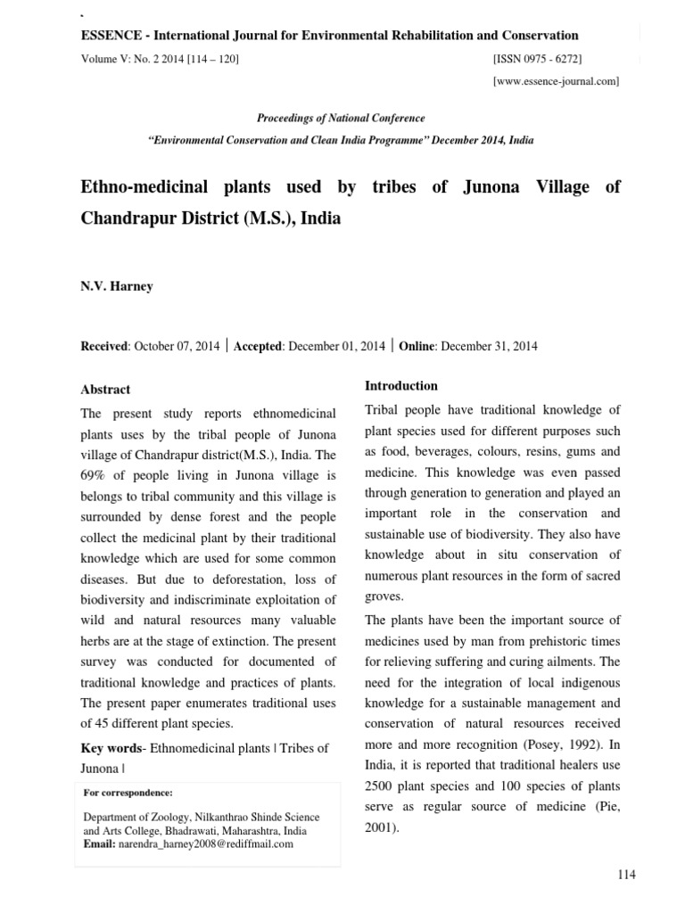 Ethnomedicinal Plants in Junona | PDF | Horticulture And Gardening | Botany