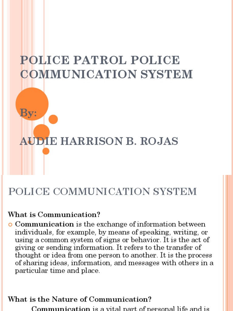 Police Com | PDF | Communication | Radio