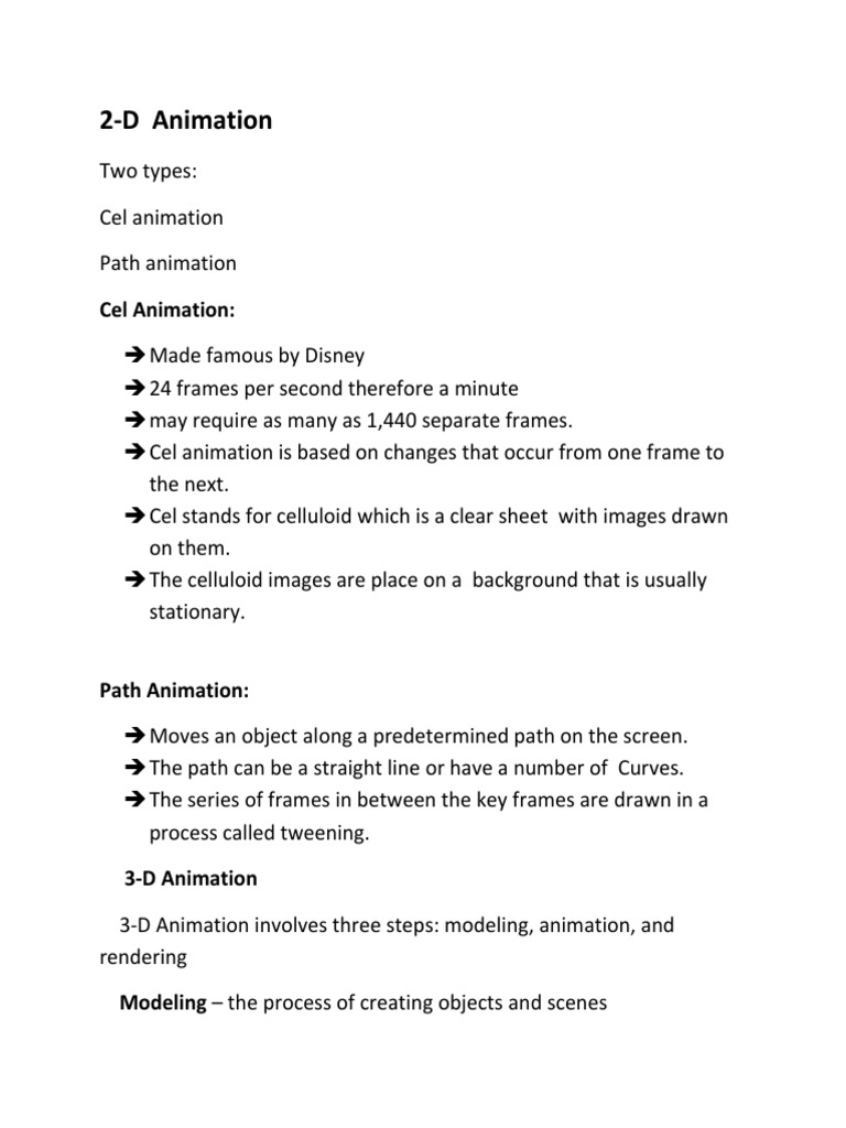 Animation | PDF | Animation | 3 D Computer Graphics