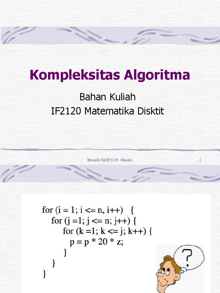 Kompleksitas Algoritma (2015) | PDF