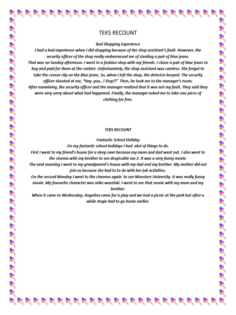 Teks Recount | PDF | Albert Einstein