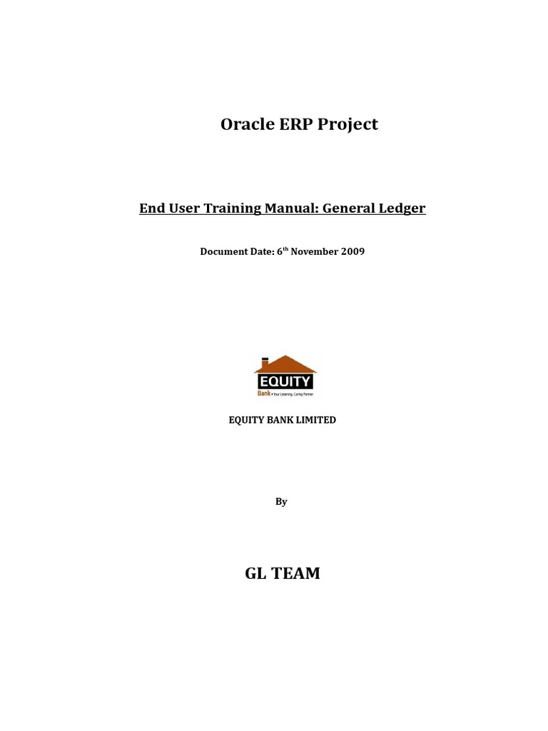 General Ledger End User Manual | PDF | Debits And Credits | Icon ...