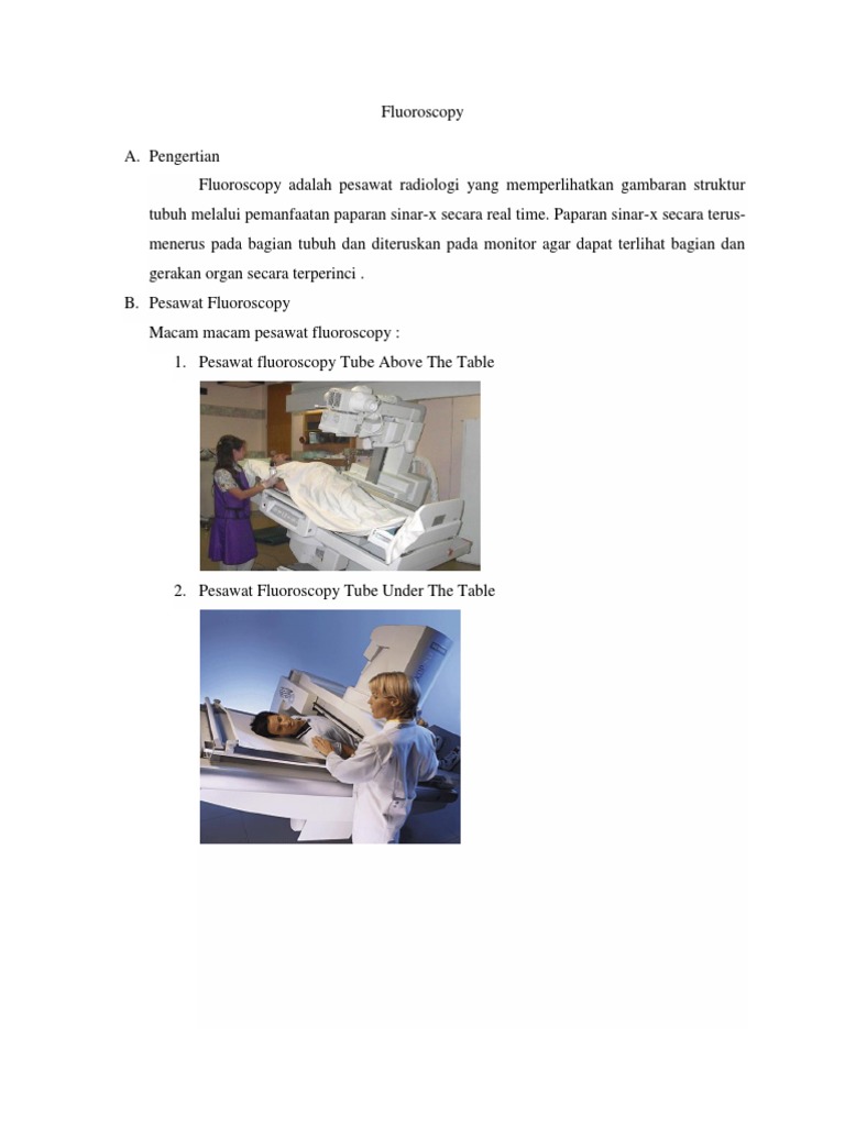 Panduan Lengkap Fluoroskopi dan Komponennya | PDF | Griya & Taman ...