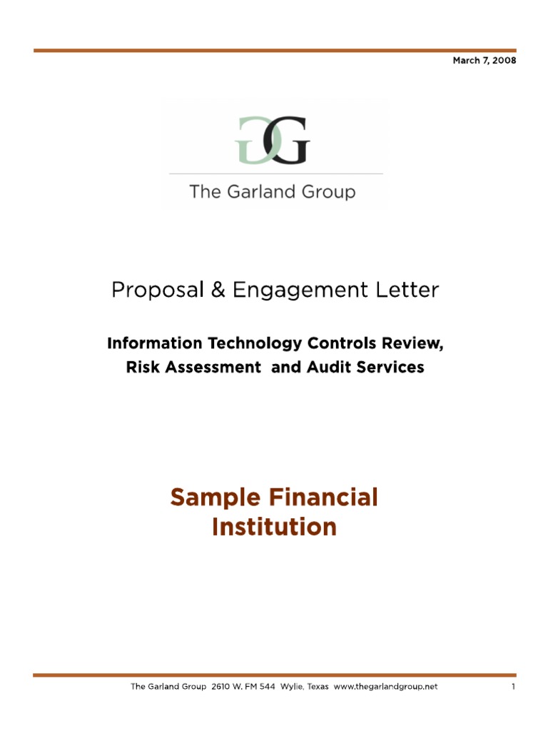 IT Audit Proposal (Sample)