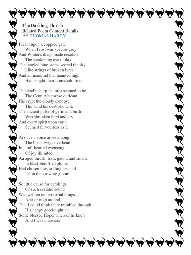 Thomas Hardy Poems | PDF | Nature