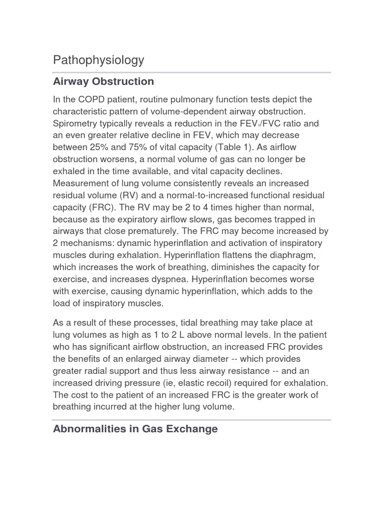 Pink Puffer Blue Bloater | PDF | Chronic Obstructive Pulmonary Disease ...