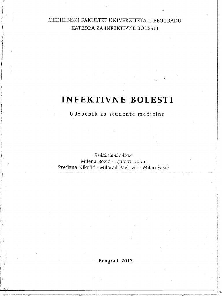 Infektivne Bolesti-Beograd 2013 | PDF