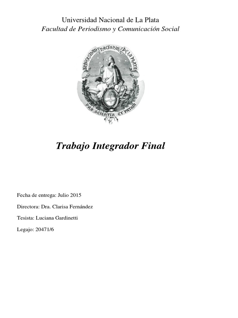 Plan de TIF | PDF | Teatro | Science