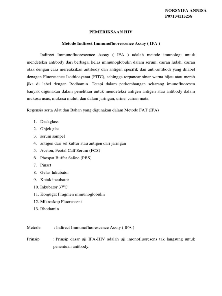 PEMERIKSAAN HIV Fix | PDF | Pengembangan Diri | Kesehatan Holistik