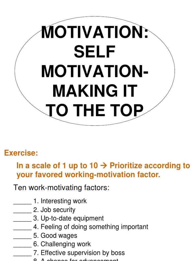 Motivational Strategies for Peak Performance | PDF | Motivation ...