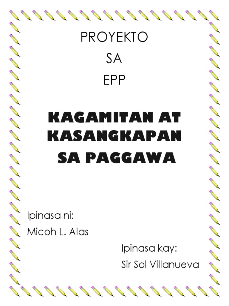 Proyekto Sa Epp | PDF | Screw | Drill
