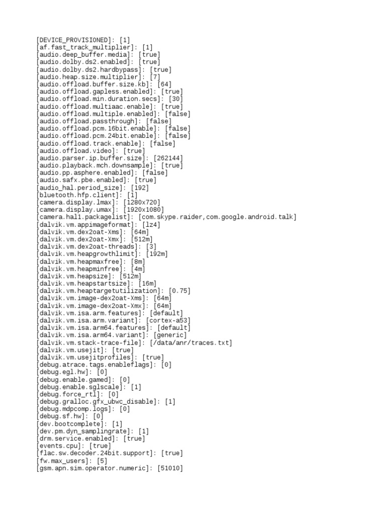 Android Device Configuration Settings | PDF | High Speed Packet Access ...