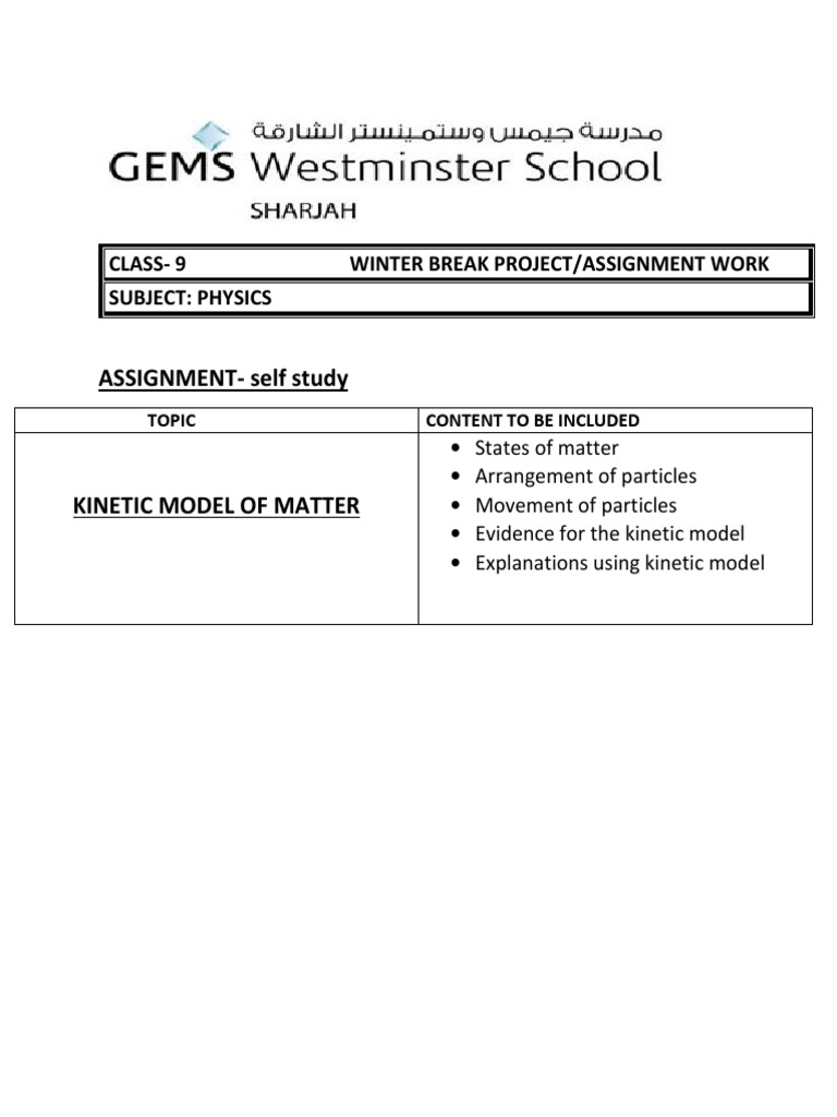 (16652) Winter Project GRADE 9 Physics | PDF