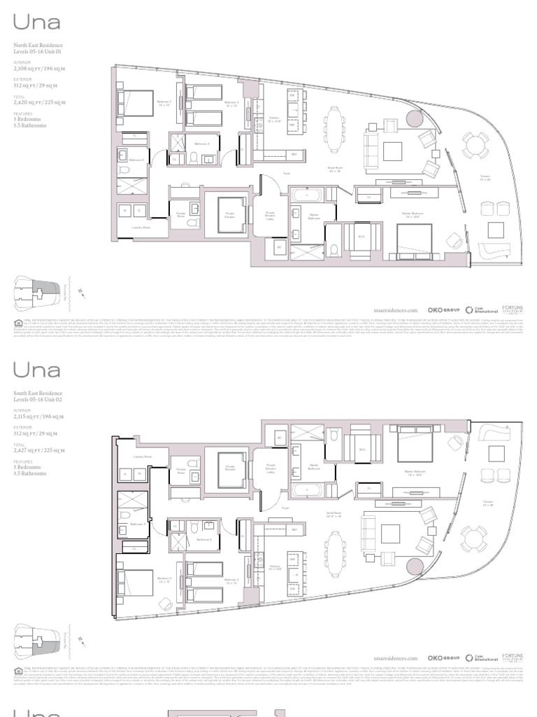 Una Residences Floor Plans | PDF | Wall | Bathroom