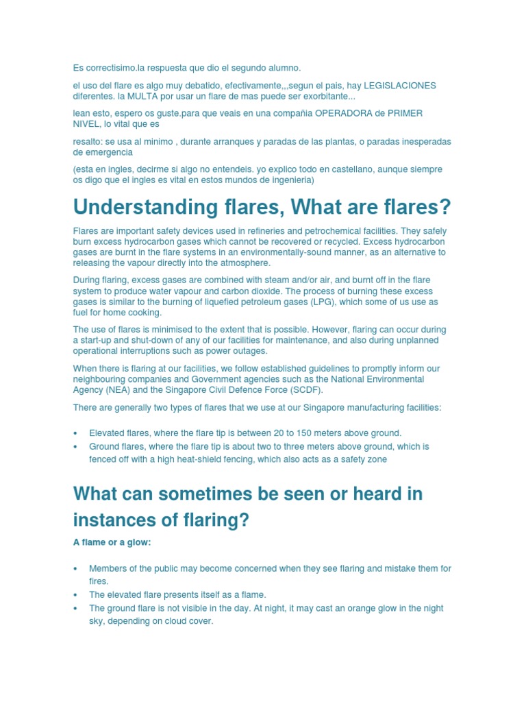 Understanding Flares, What Are Flares?: What Can Sometimes Be Seen or ...