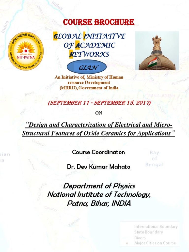 Course Brochure Gian-2017 | PDF | Academia | Science And Technology