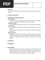 Weld Repair and Buttering Procedure | PDF | Welding | Construction