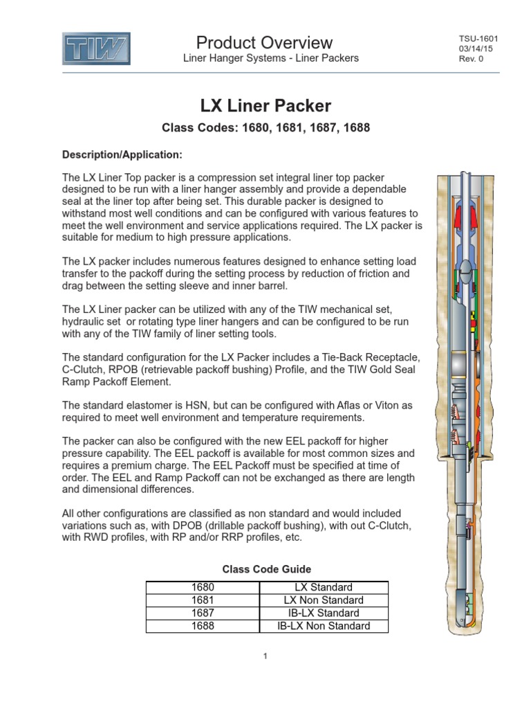 Liner Packer | PDF | Extrusion | Structural Load