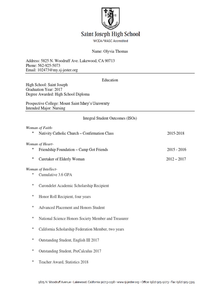 Isos Resume 2018 | PDF