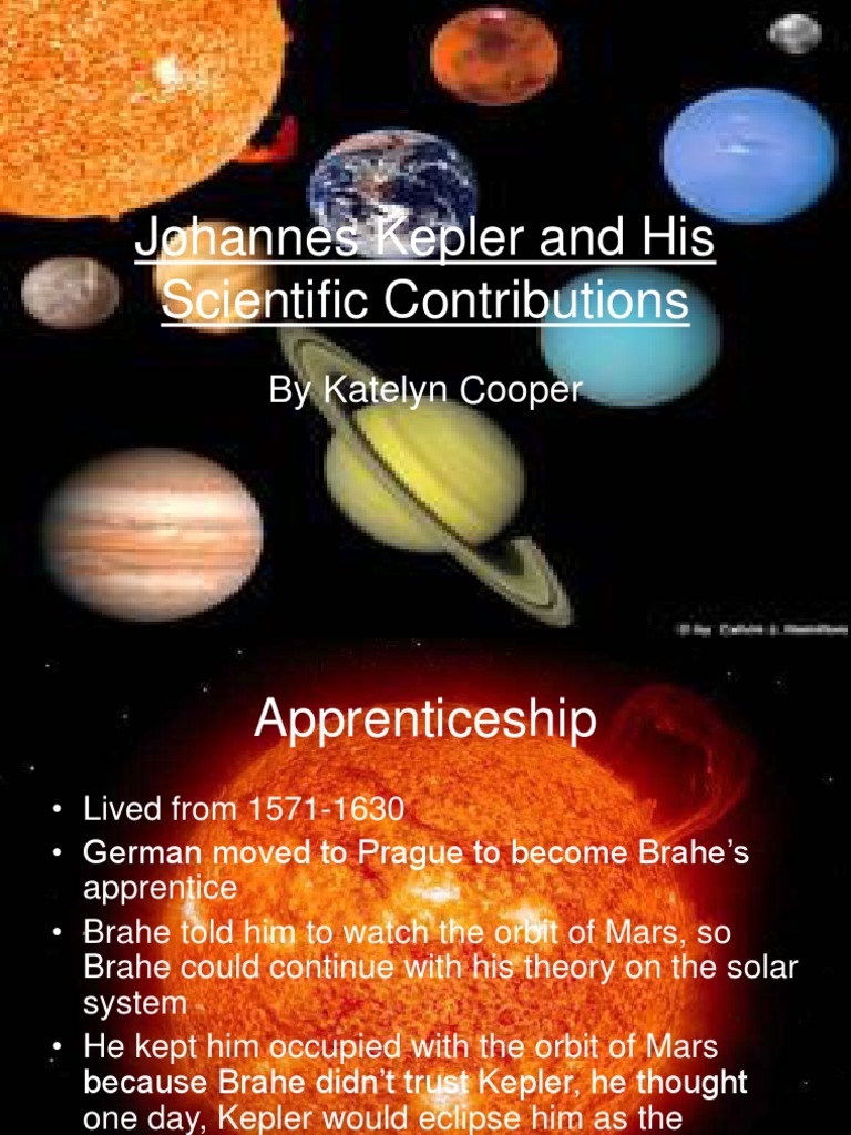 Kepler Pdf Orbit Johannes Kepler