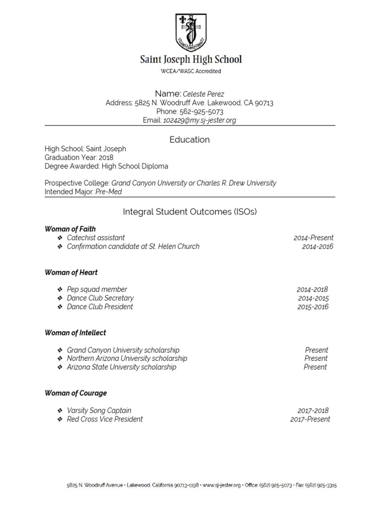 Isos Resume 2018 | PDF