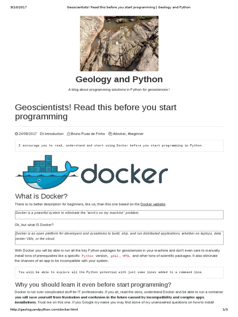 Geology and Python-Read This Before You Start Programming | PDF | Python (Programming Language ...
