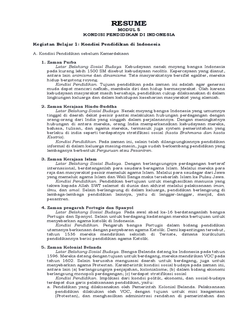 Resume Modul 5 Pengantar Pendidikan | PDF