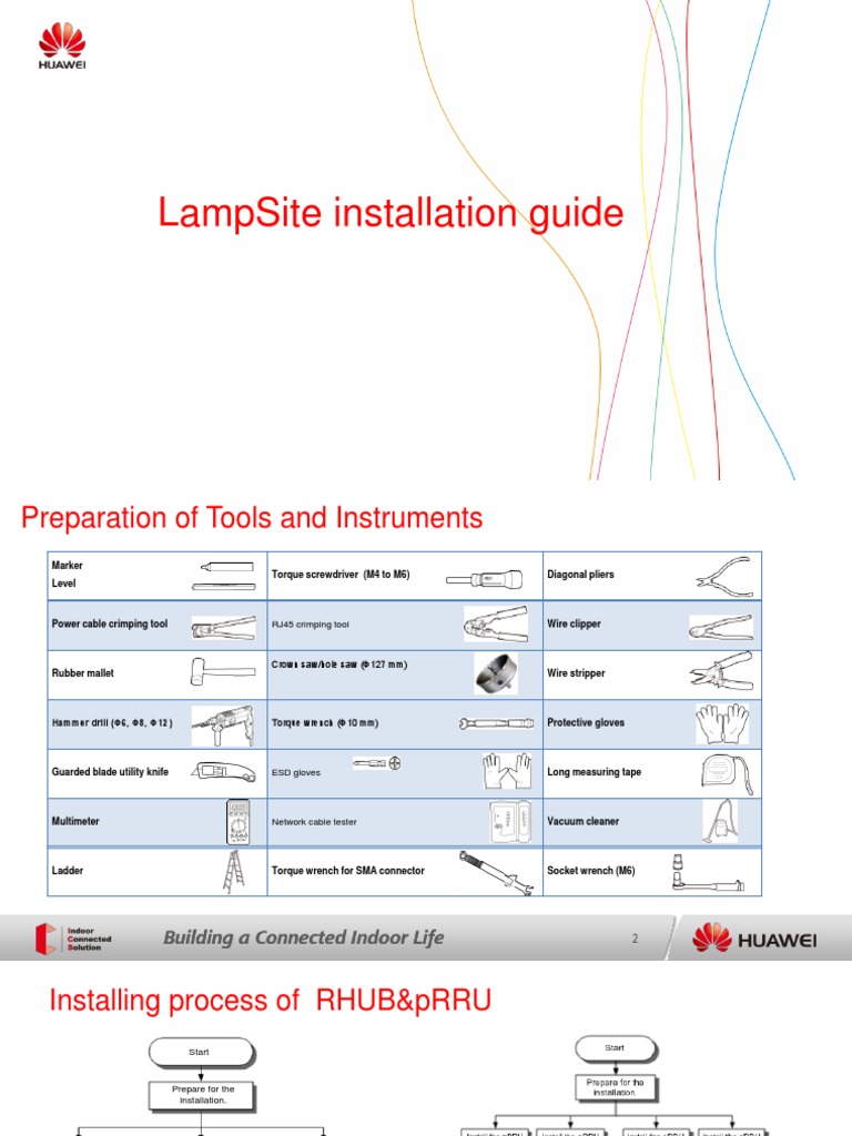LampSite Installation | PDF | Electrical Connector | Screw