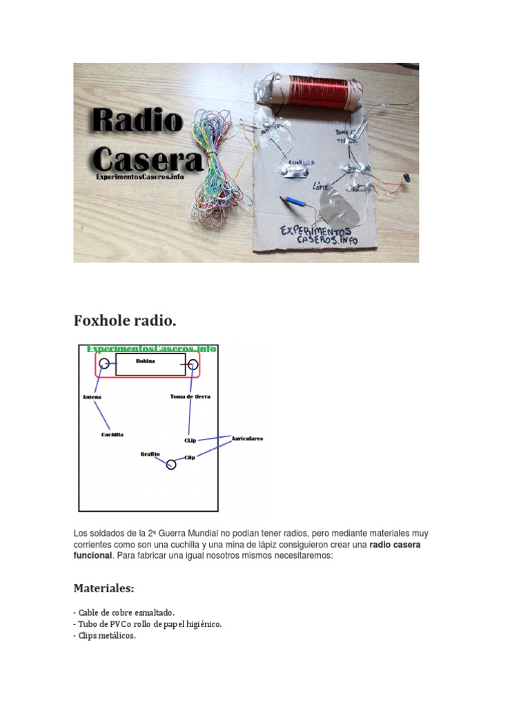 Foxhole Radio | PDF