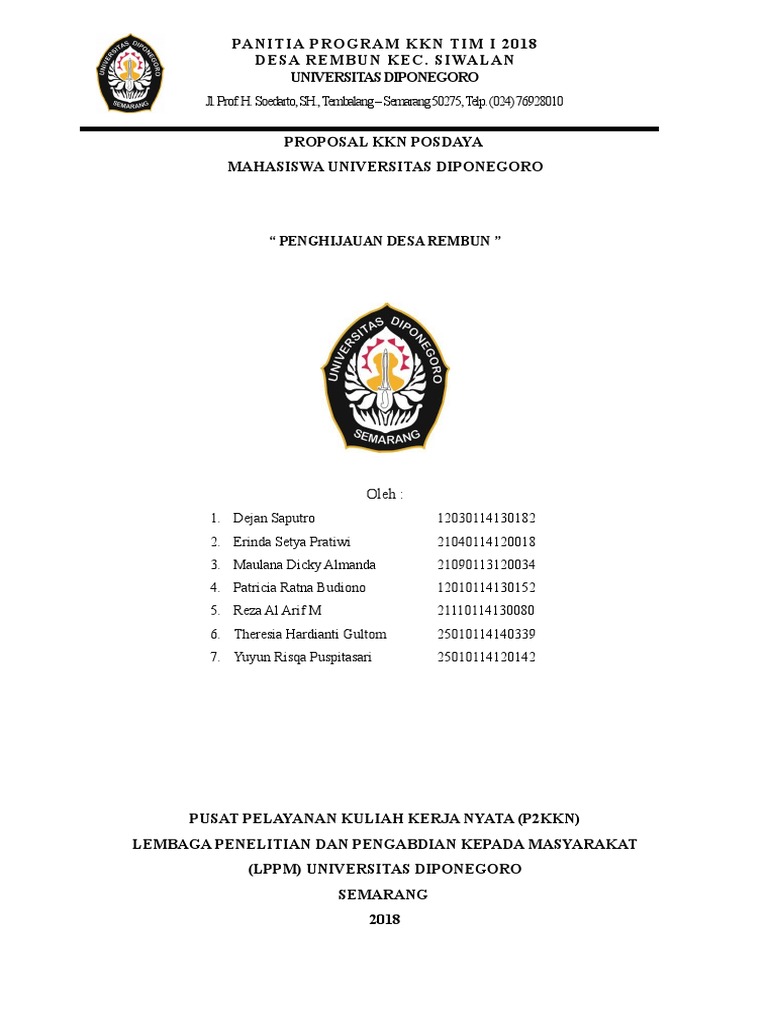 Proposal Pengajuan Bibit Tanaman | PDF